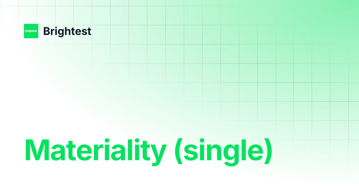 Materiality (single) | Brightest