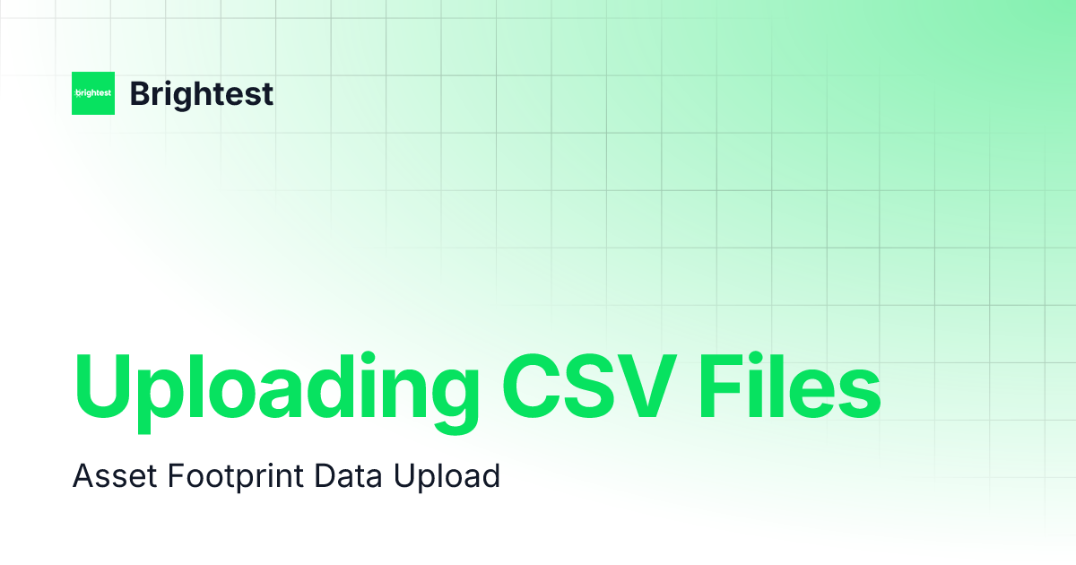 Uploading CSV Files | Brightest